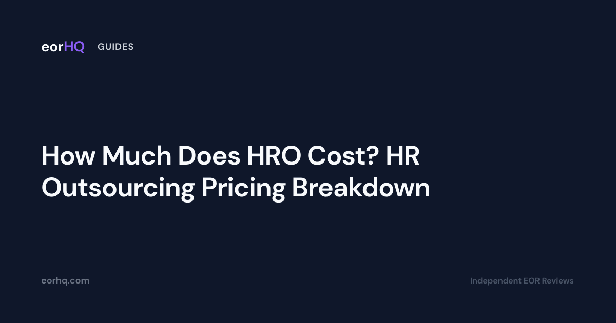 How Much Does HRO Cost? HR Outsourcing Pricing | eorHQ
